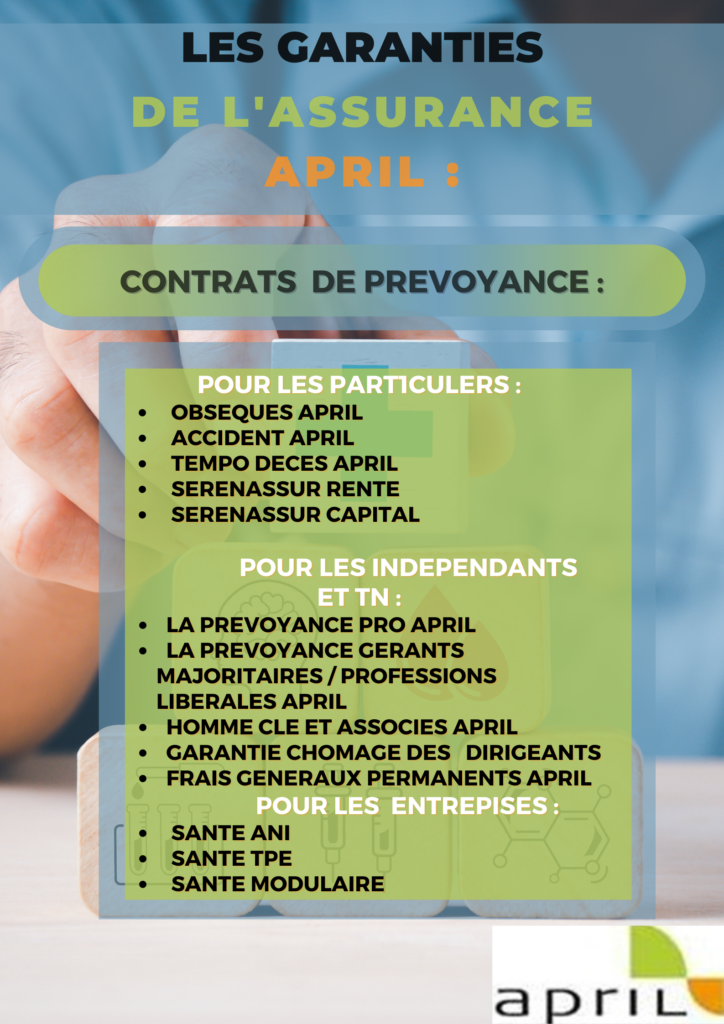 Assurance prévoyance April - Elly Assurance